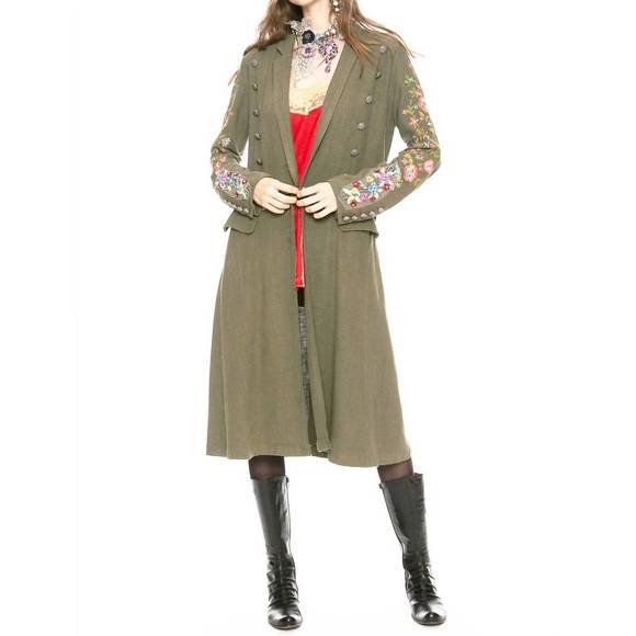 Aratta | Jackets & Coats | New Aratta Cherish Coat In Army | Poshmark